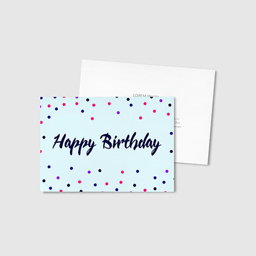 Birthday Dots Card – MyPagesTemplates.com