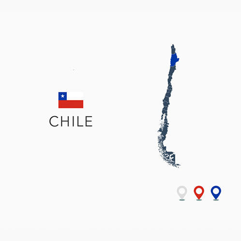 geographic map of chile