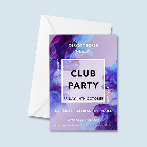 Club Party Invitation – MyPagesTemplates.com