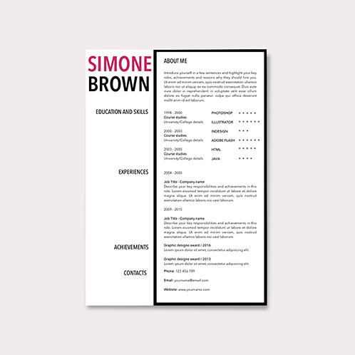 Frame Resume – MyPagesTemplates.com