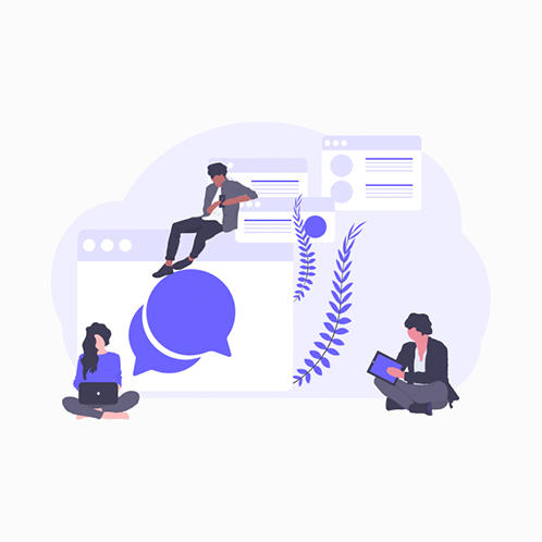 Group Chat Illustration – MyPagesTemplates.com