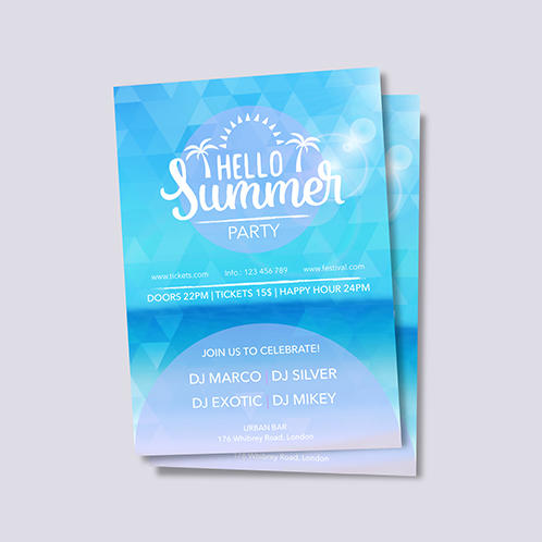 Hello Summer Party Invitation – MyPagesTemplates.com