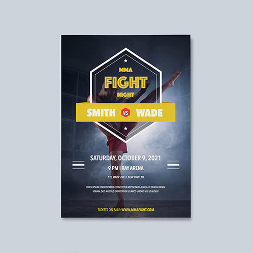 MMA Fight Flyer – MyPagesTemplates.com