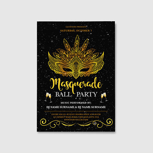 Masquerade Ball Flyer – MyPagesTemplates.com