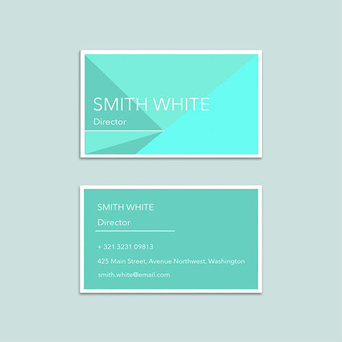 Mint Business Card – MyPagesTemplates.com