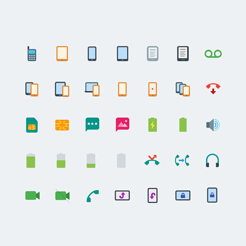 Mobile Icons – MyPagesTemplates.com
