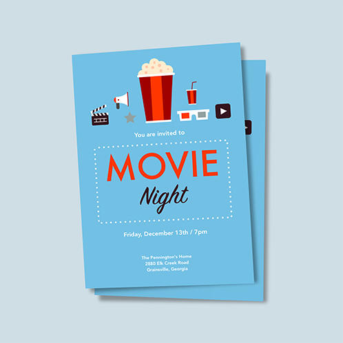 Movie Party Invitation – MyPagesTemplates.com