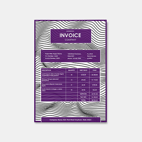 Optical Invoice – MyPagesTemplates.com