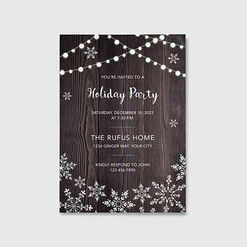 Rustic Holiday Party Invitation – MyPagesTemplates.com
