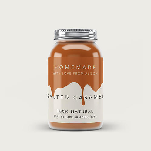Salted Caramel Jar Label – MyPagesTemplates.com