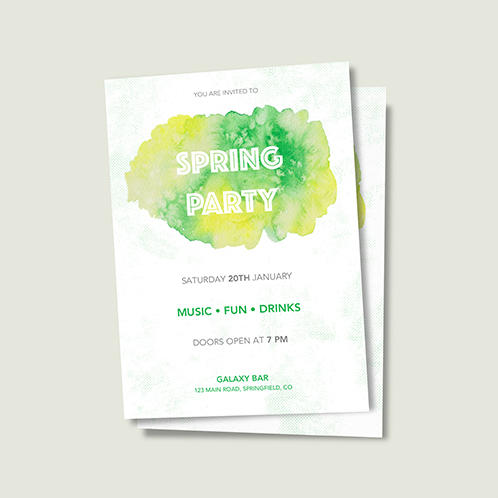 Spring Party Invitation – MyPagesTemplates.com