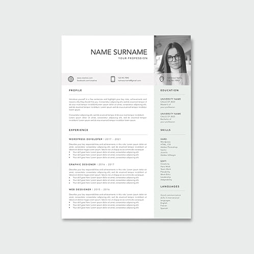 Tea Green Resume | Elegant Resume Template for Pages – MyPagesTemplates.com