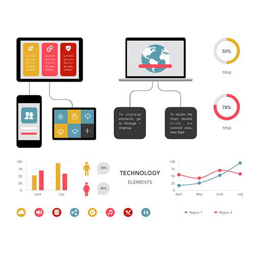 Technology Elements Infographic – MyPagesTemplates.com
