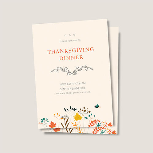 Thanksgiving Party Invitation 02 – MyPagesTemplates.com