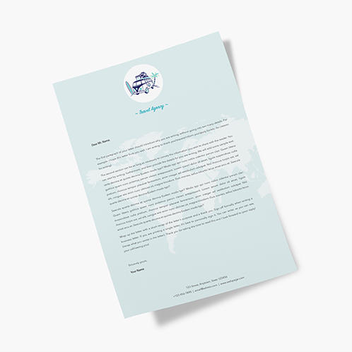 Travel Letterhead – MyPagesTemplates.com