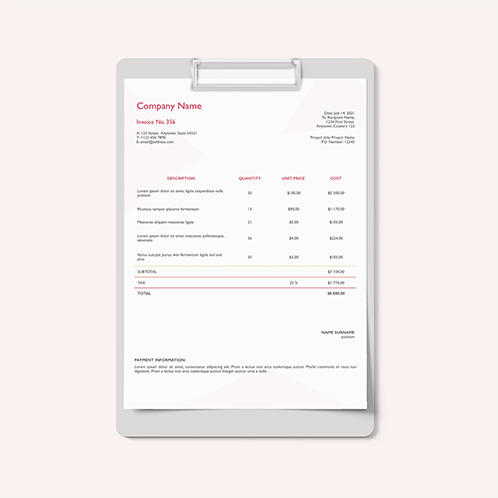 Triangle Invoice – MyPagesTemplates.com